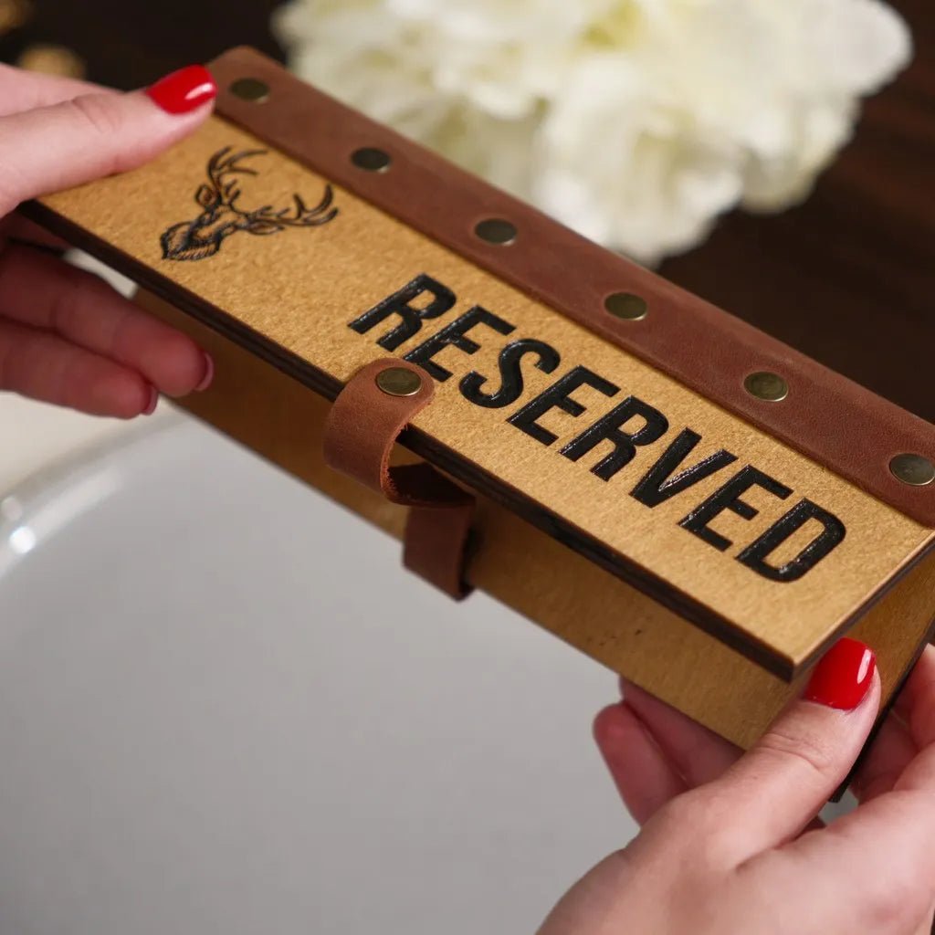 Restaurant Reserved Table Sign (Ontario Collection)