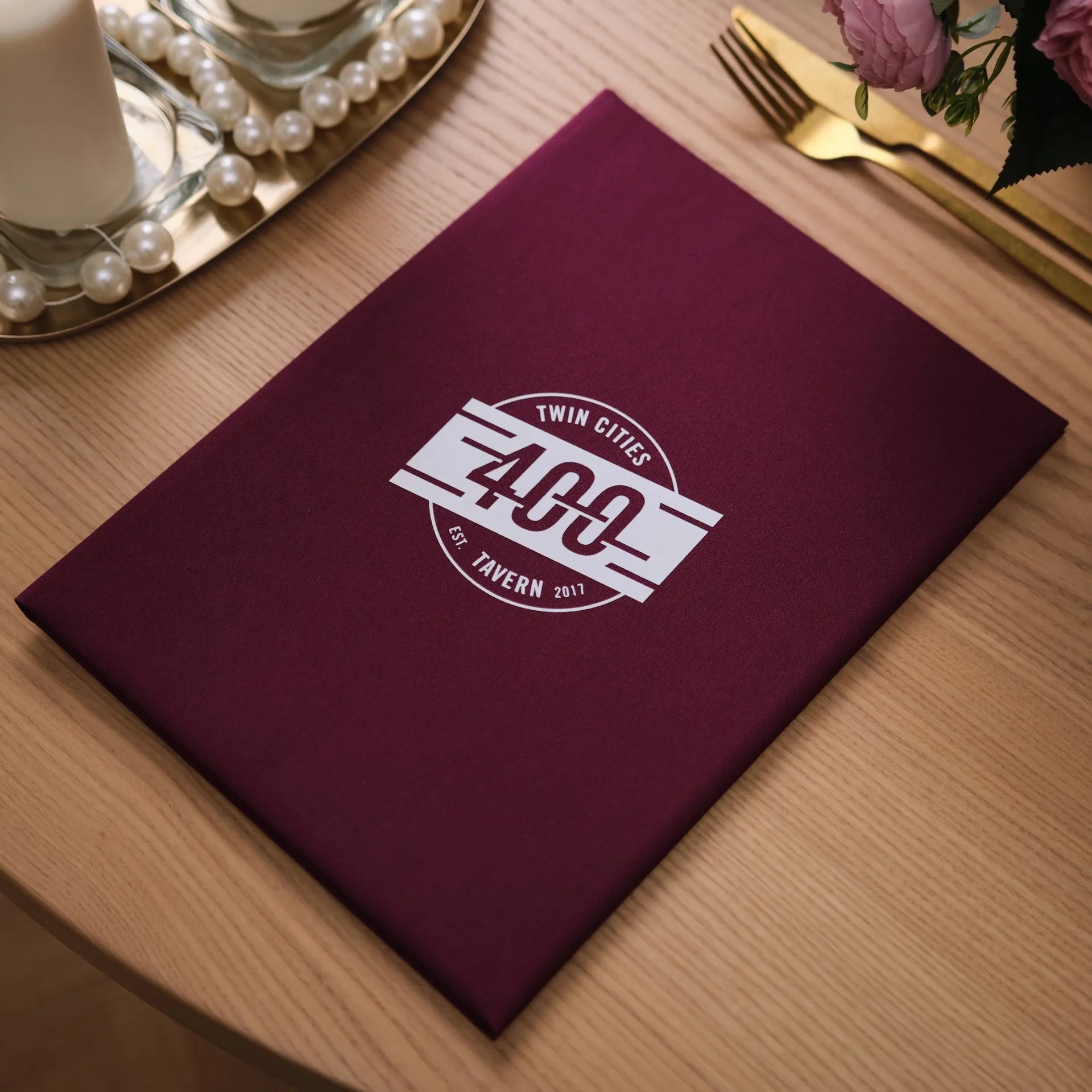 Textile Menu Cover - Quality Menu Cover with Custom Logo